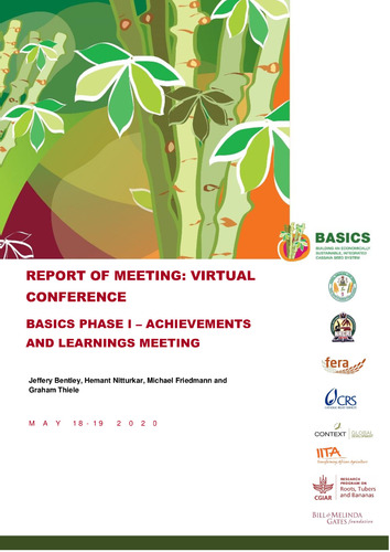 Report of Virtual Conference. BASICS Phase I - Achievements and ...