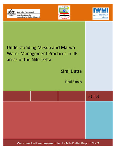 Understanding Mesqa and Marwa Water Management Practices in IIP areas ...
